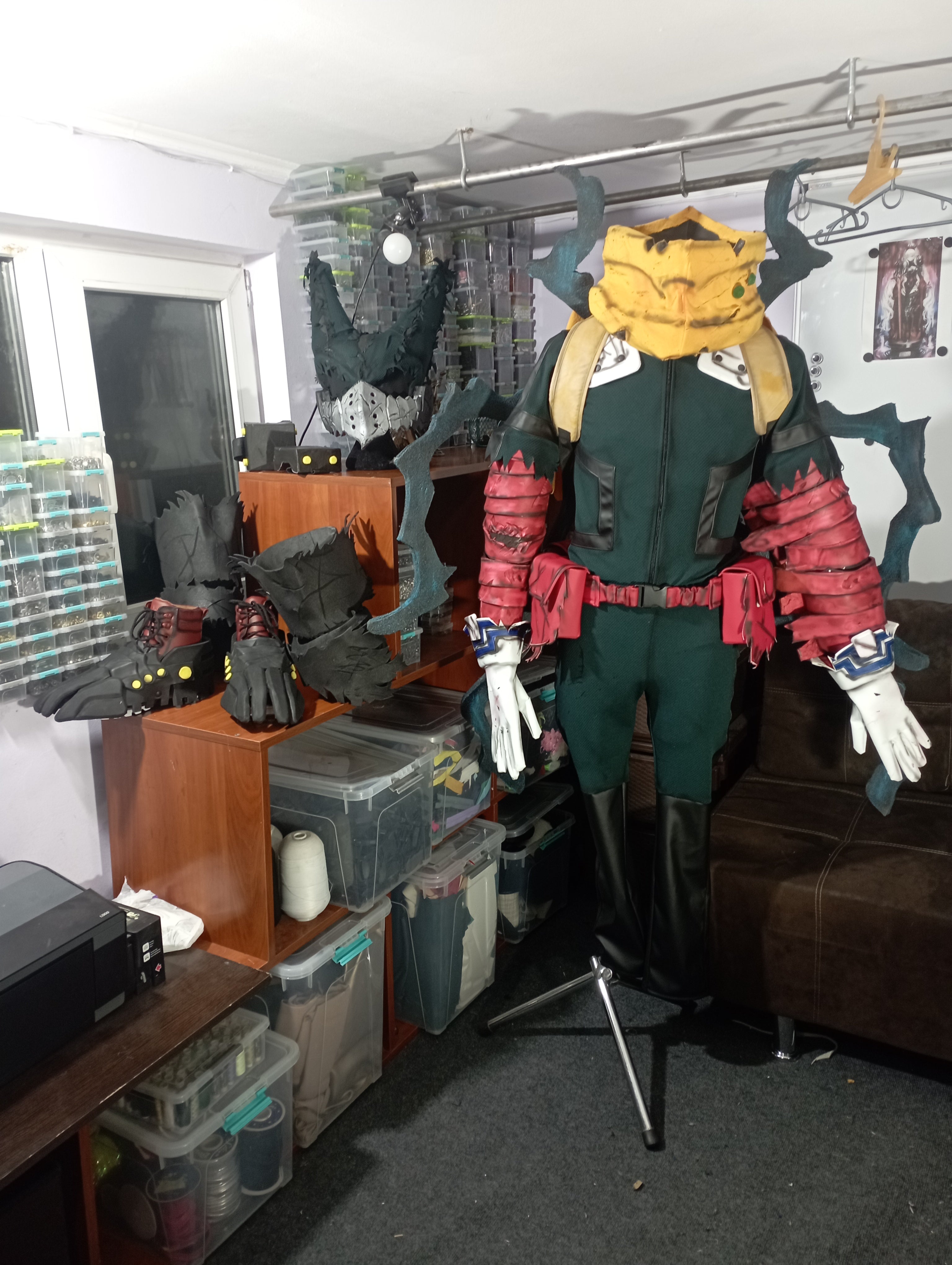 Dark Deku Midoriya cosplay outfit second version Complete all details ...