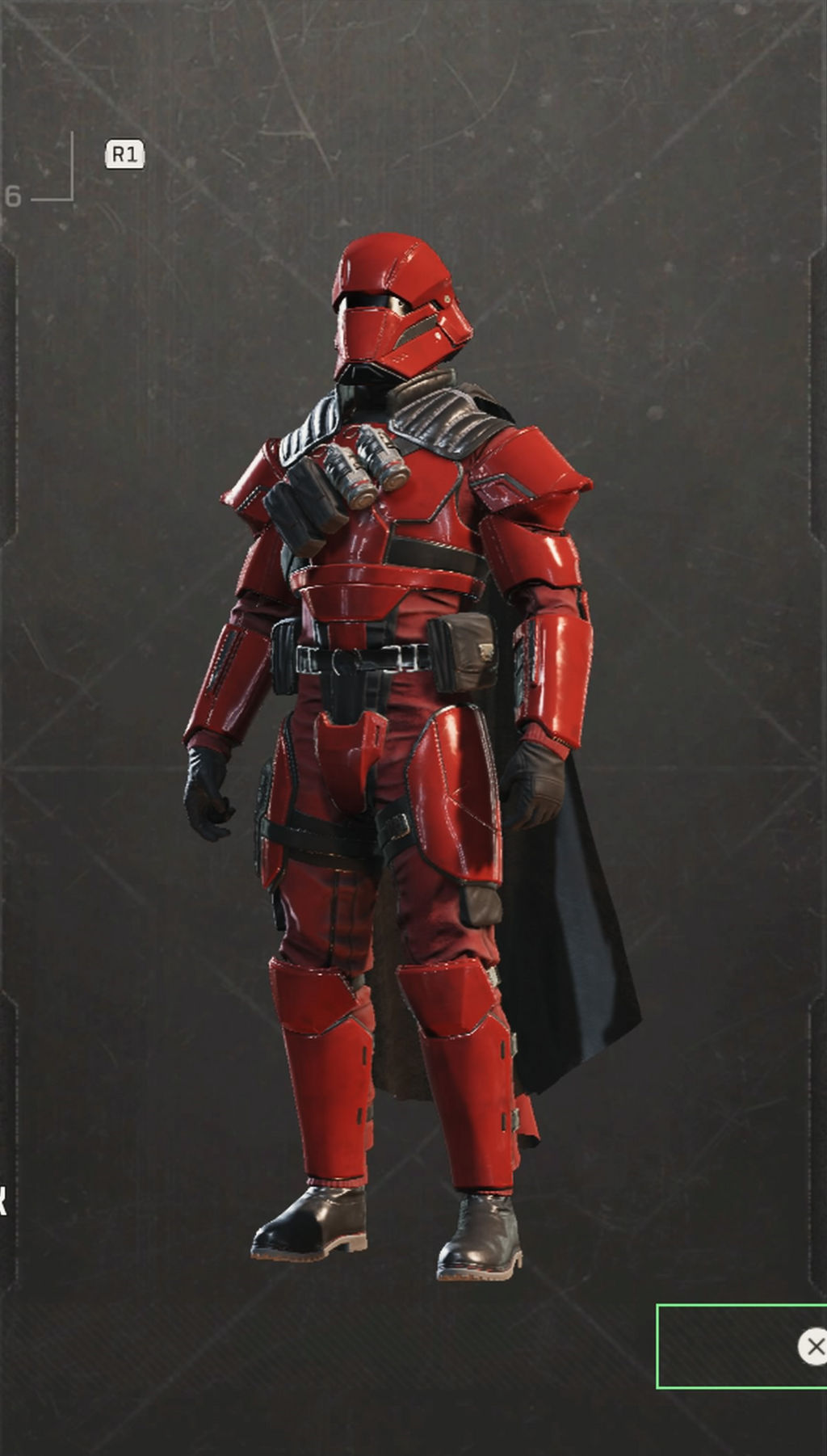 UF-50 Bloodhound armor set with Pride of the Whistleblower cape and AR ...